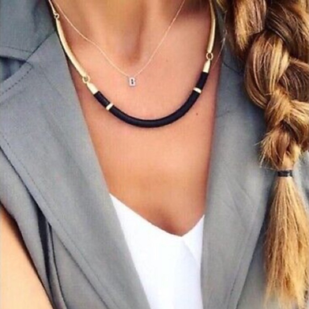 Stella & Dot Marcell Collar Choker Necklace Matte Gol… - Gem